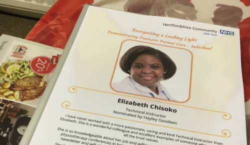 Elisabeth Chisoko award winner | The Chartered Society of Physiotherapy